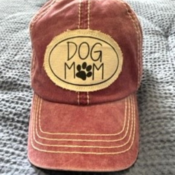 David and Young | Accessories | Nwt Burgundy Dog Mom Hat | Poshmark